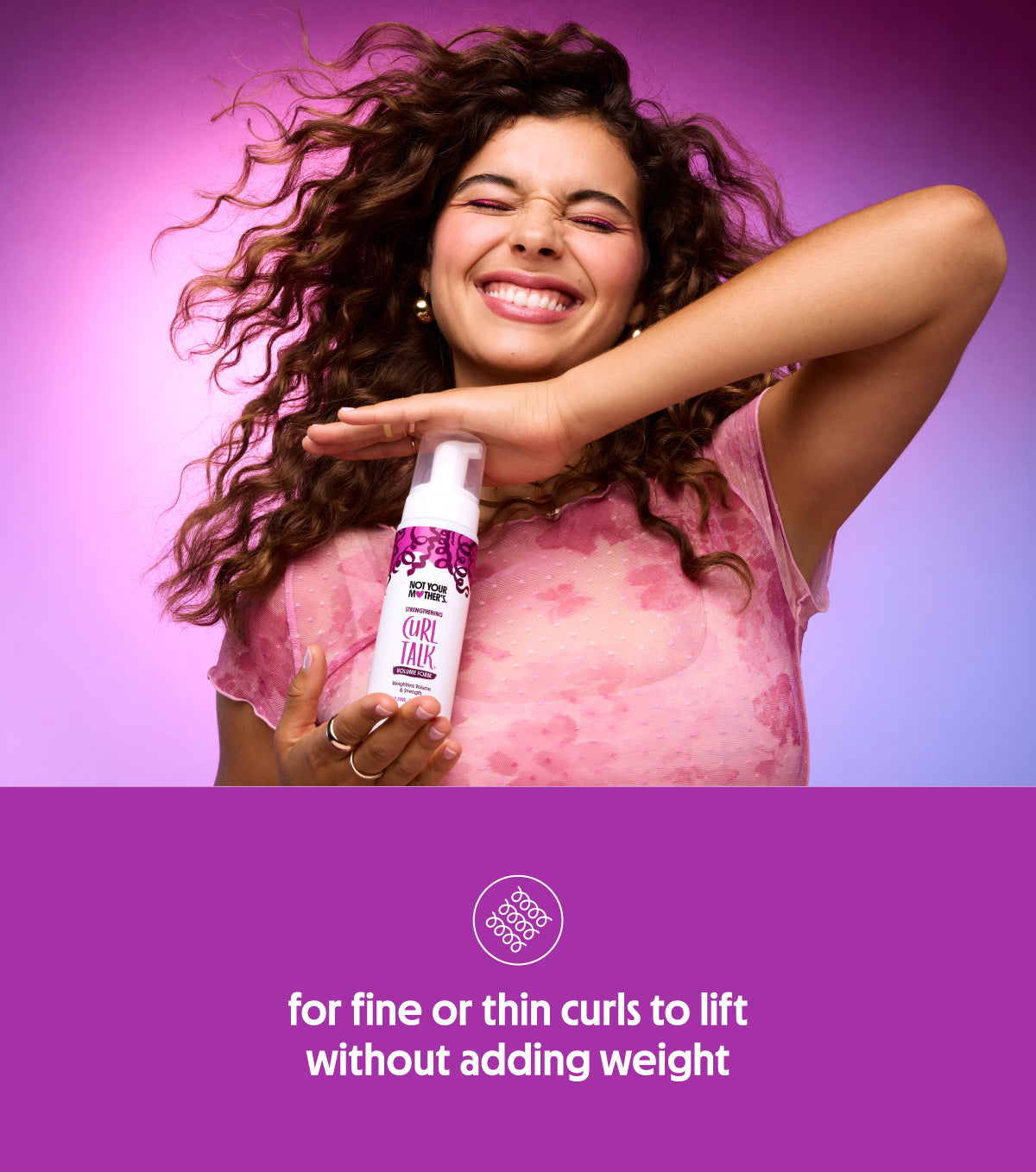 Curl Talk Strengthening Volume Foam